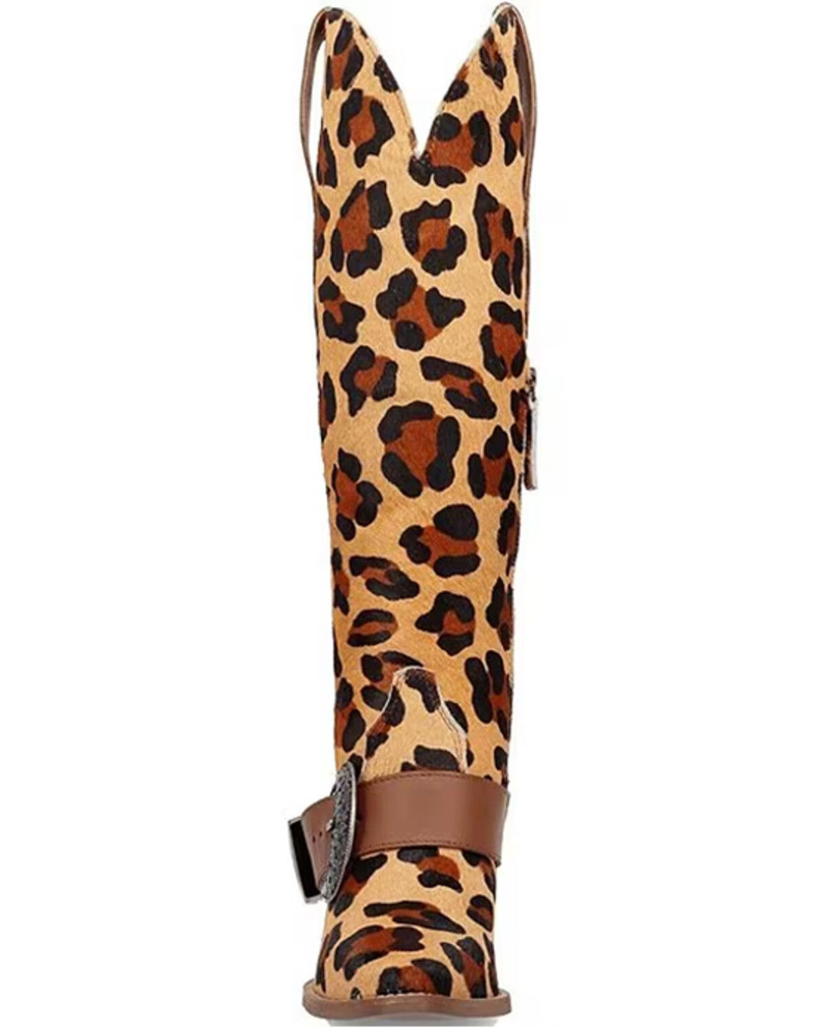 Dingo Women's Spur Crazy Leopard Print Tall Western Boots - Round Toe ...