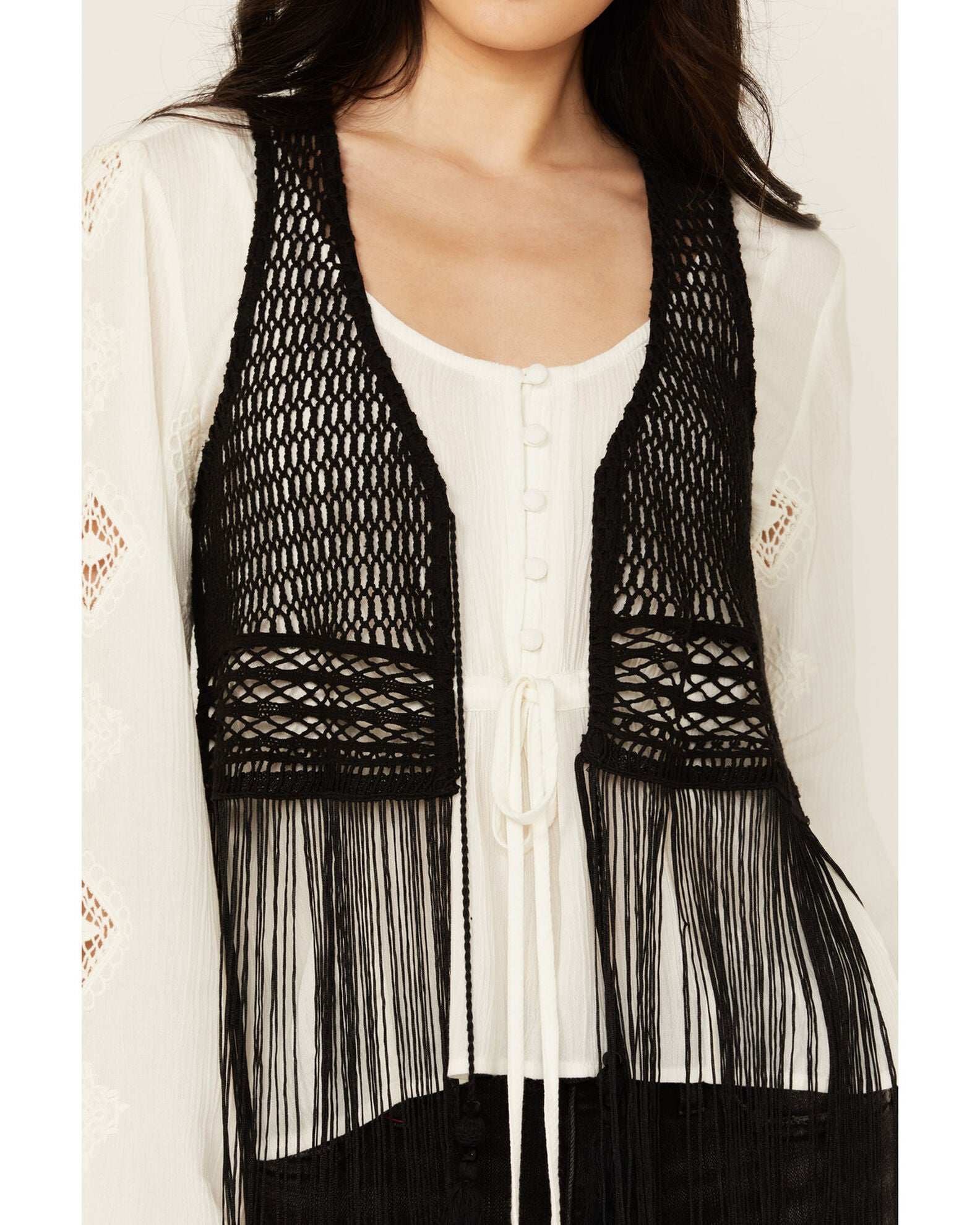 Product Name: Idyllwind Women's Hawls Crochet Fringe Vest