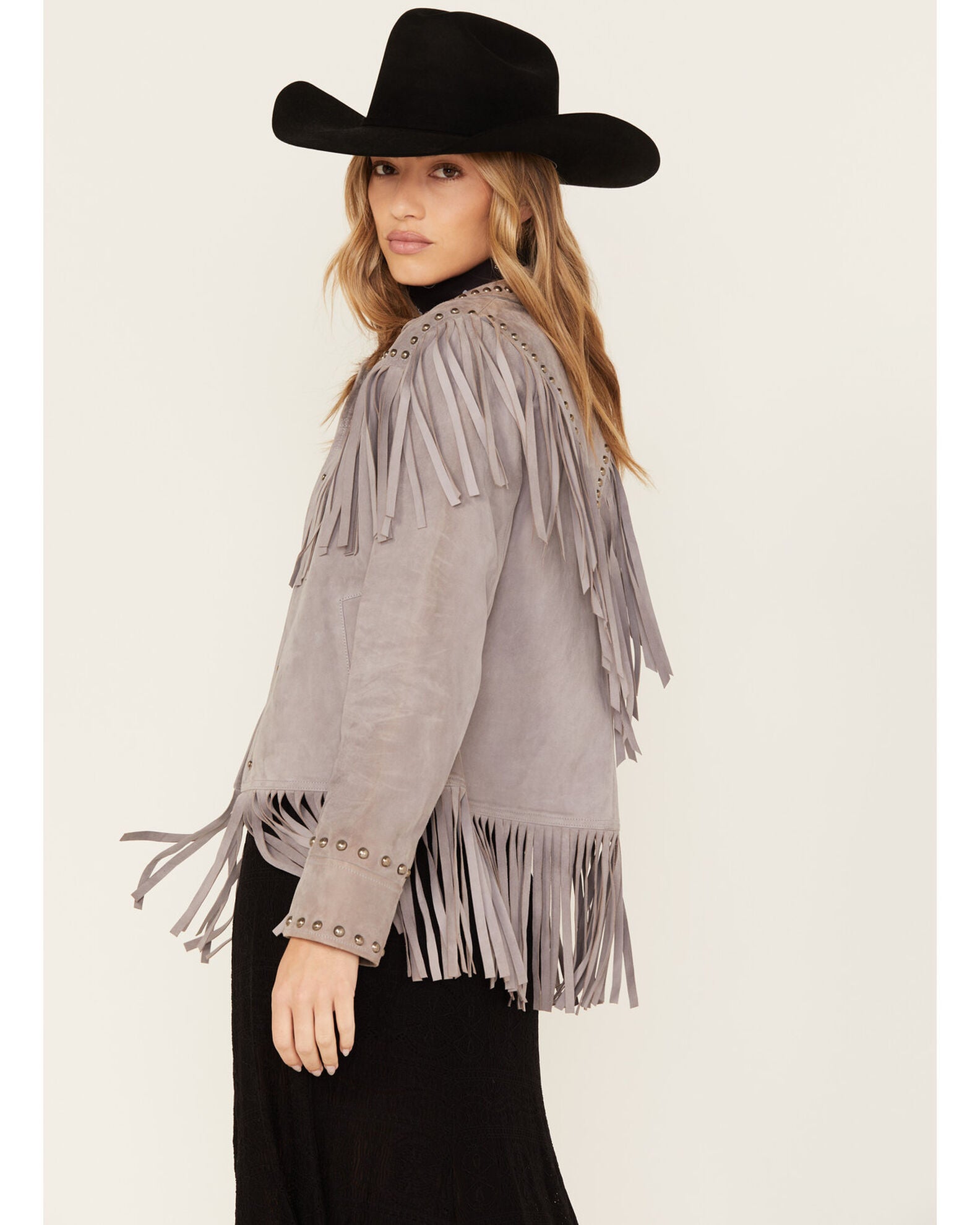 Product Name: Idyllwind Women's Studded Fringe Suede Jacket