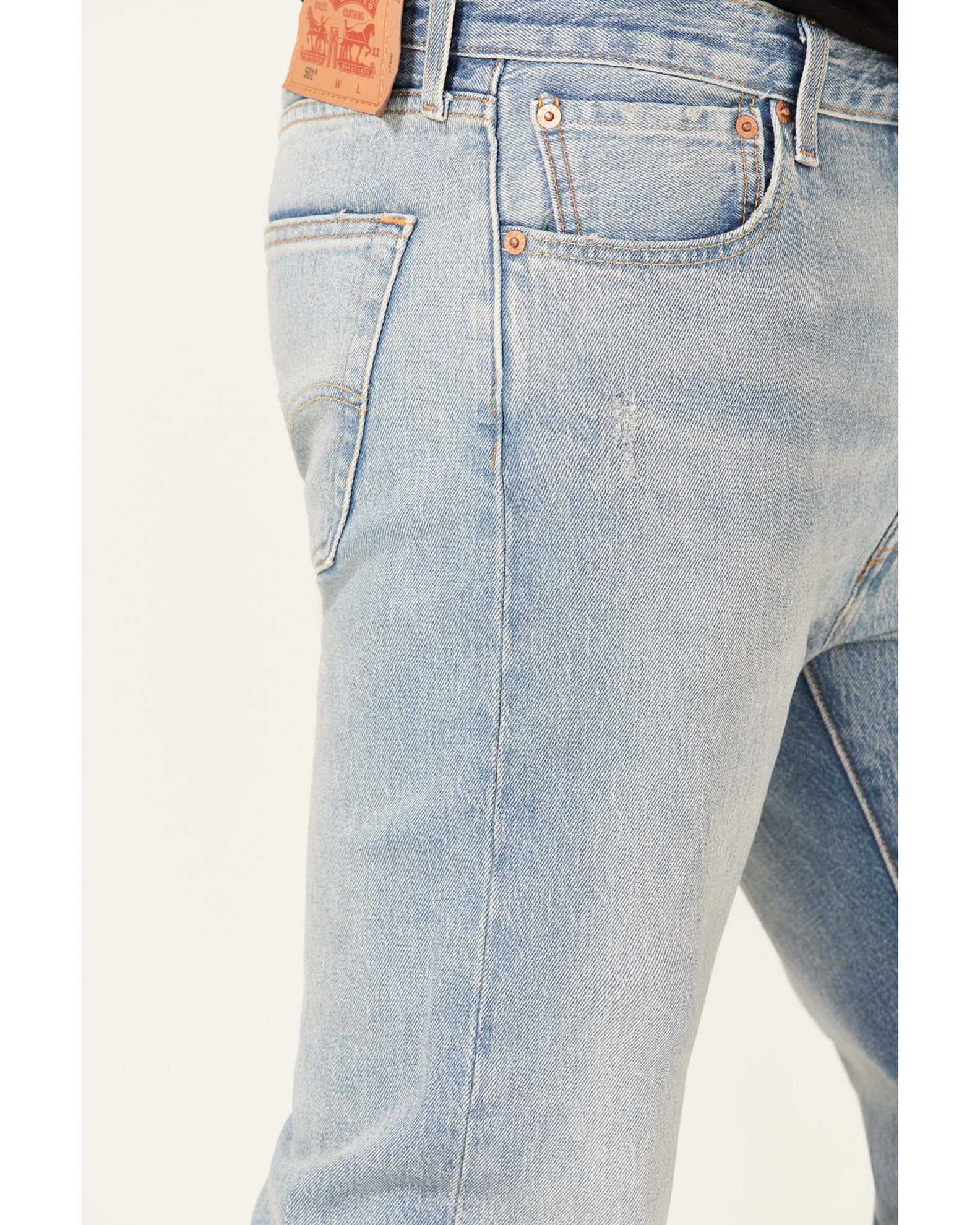 Levi s Men s 501 Higher Mountain Light Wash Original Fit Straight Jeans Country Outfitter