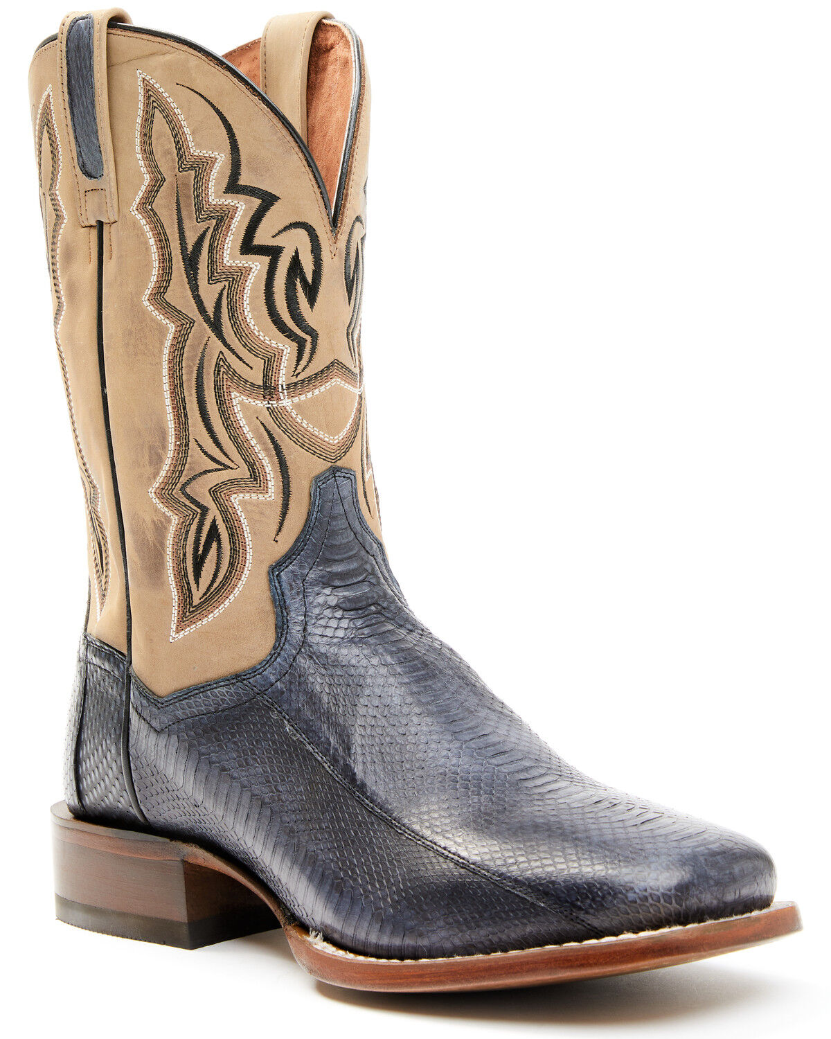 Dan Post Men's Exotic Snake Skin Western Boots - Broad Square Toe ...