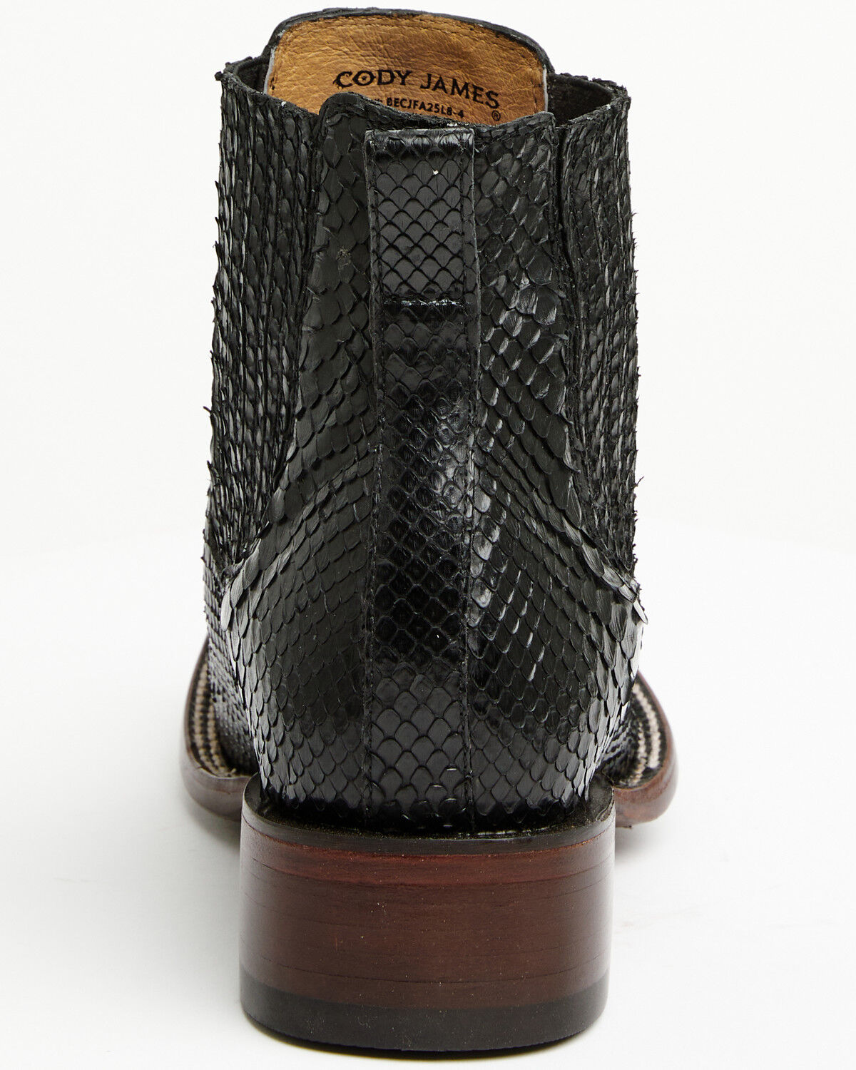 Cody James Men's Hash Exotic Python Western Ankle Boots - Broad Square ...