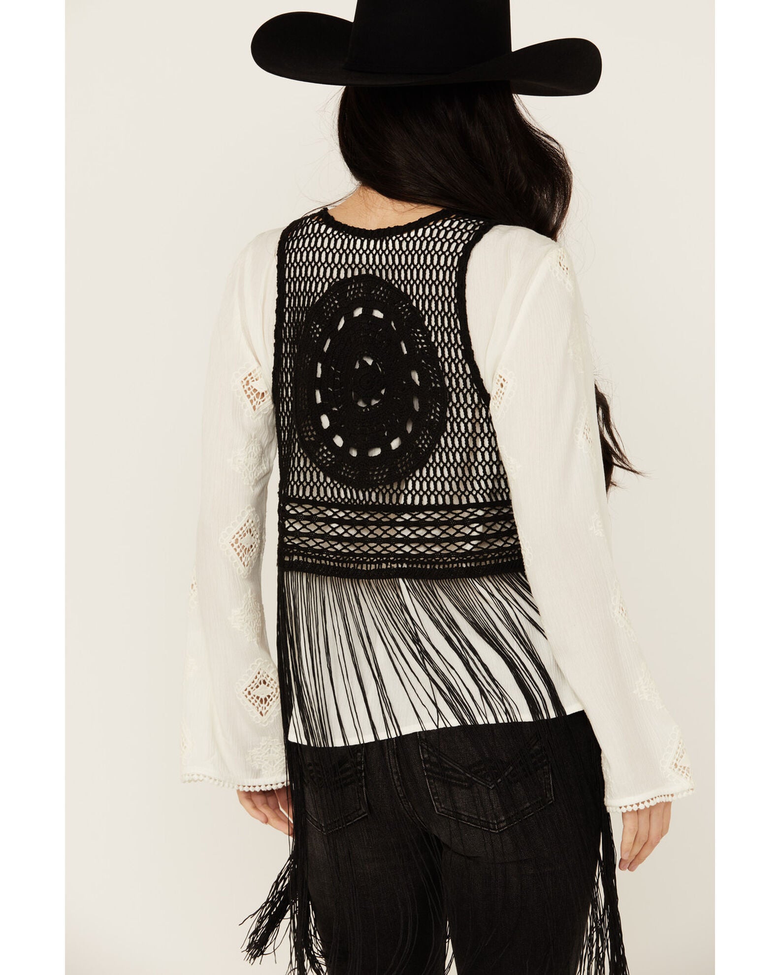 Product Name: Idyllwind Women's Hawls Crochet Fringe Vest