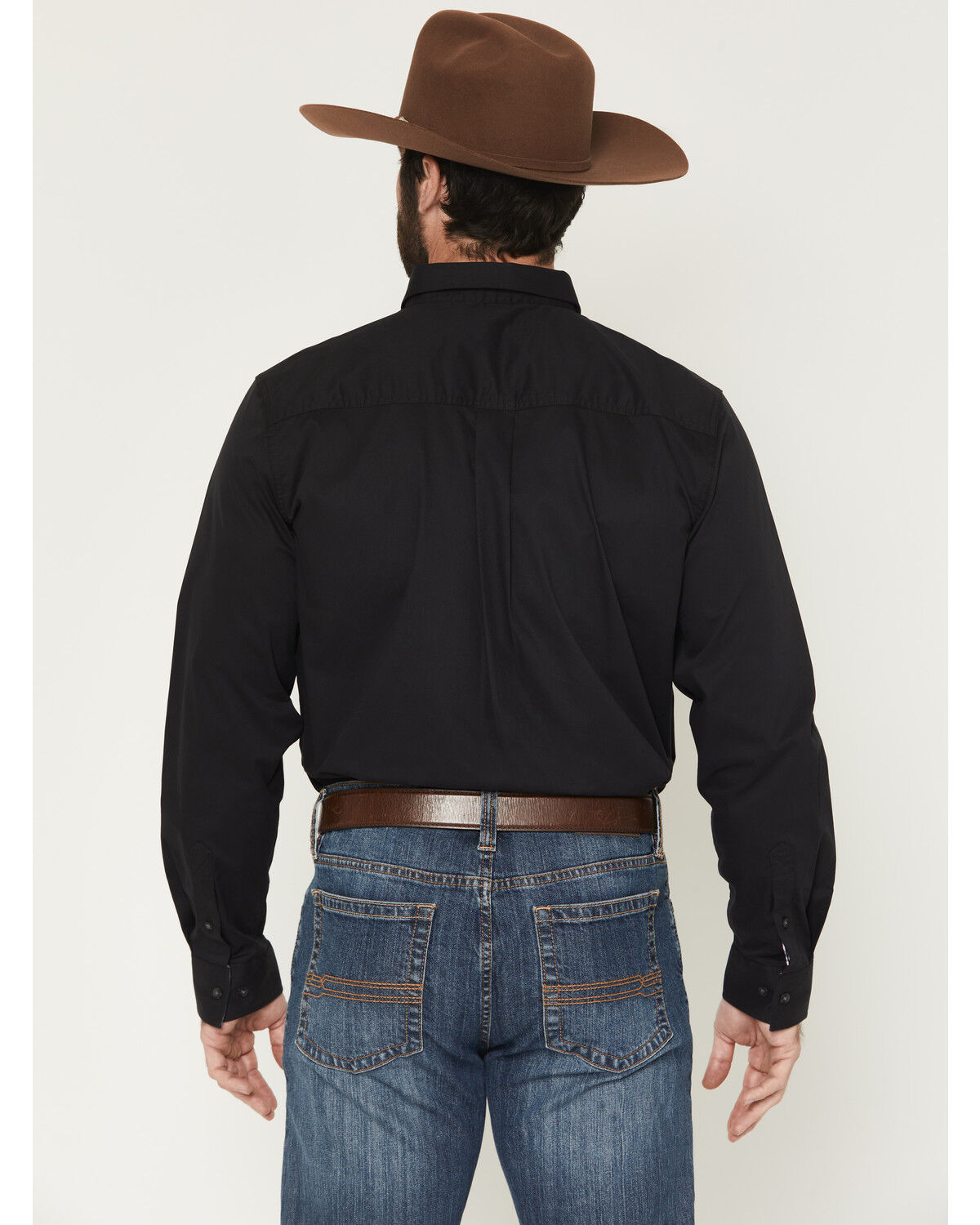 Cody James Men's Basic Solid Long Sleeve Button-Down Stretch Western ...