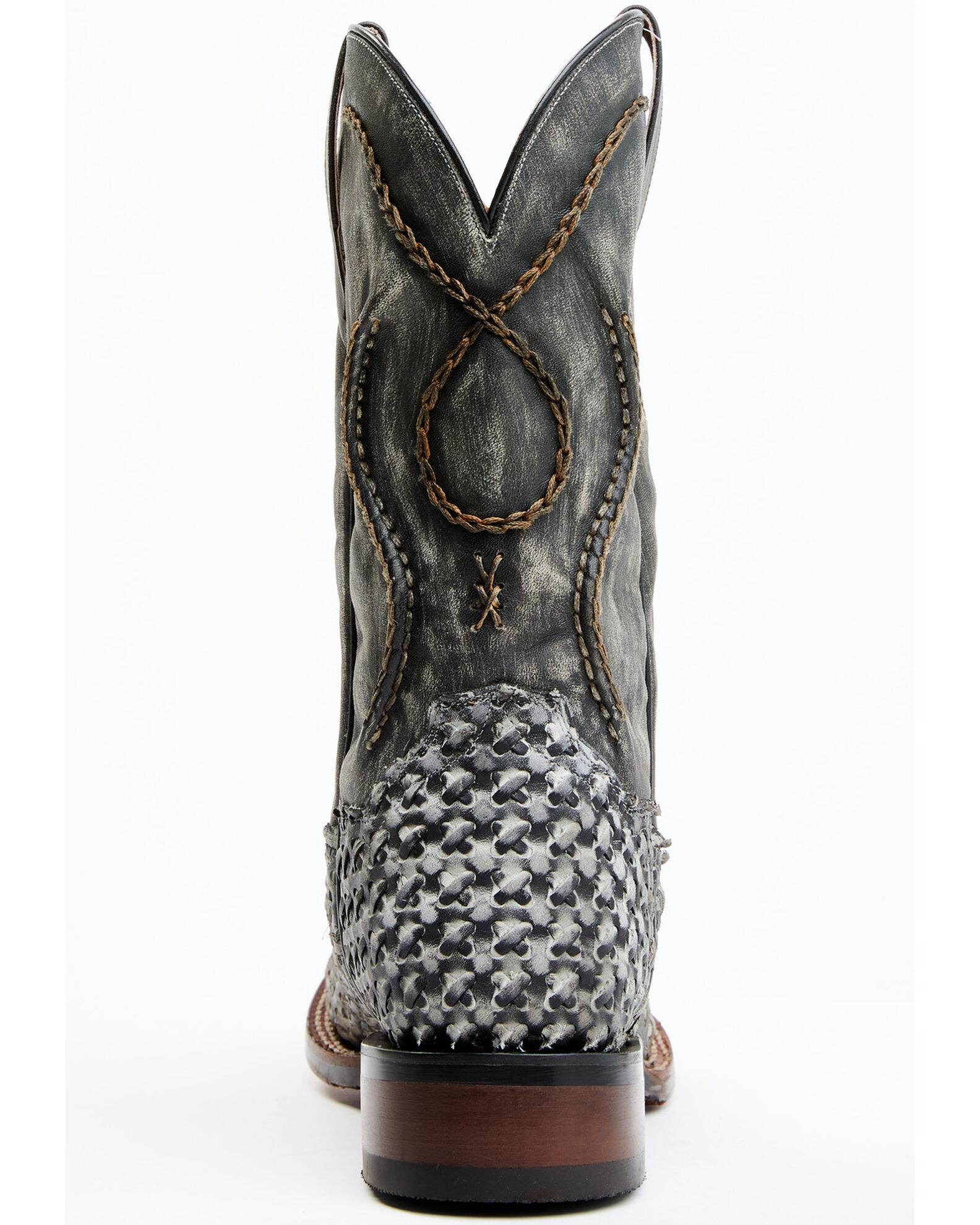 Dan Post Men's Stanley Basket Weave Western Boots - Broad Square Toe ...