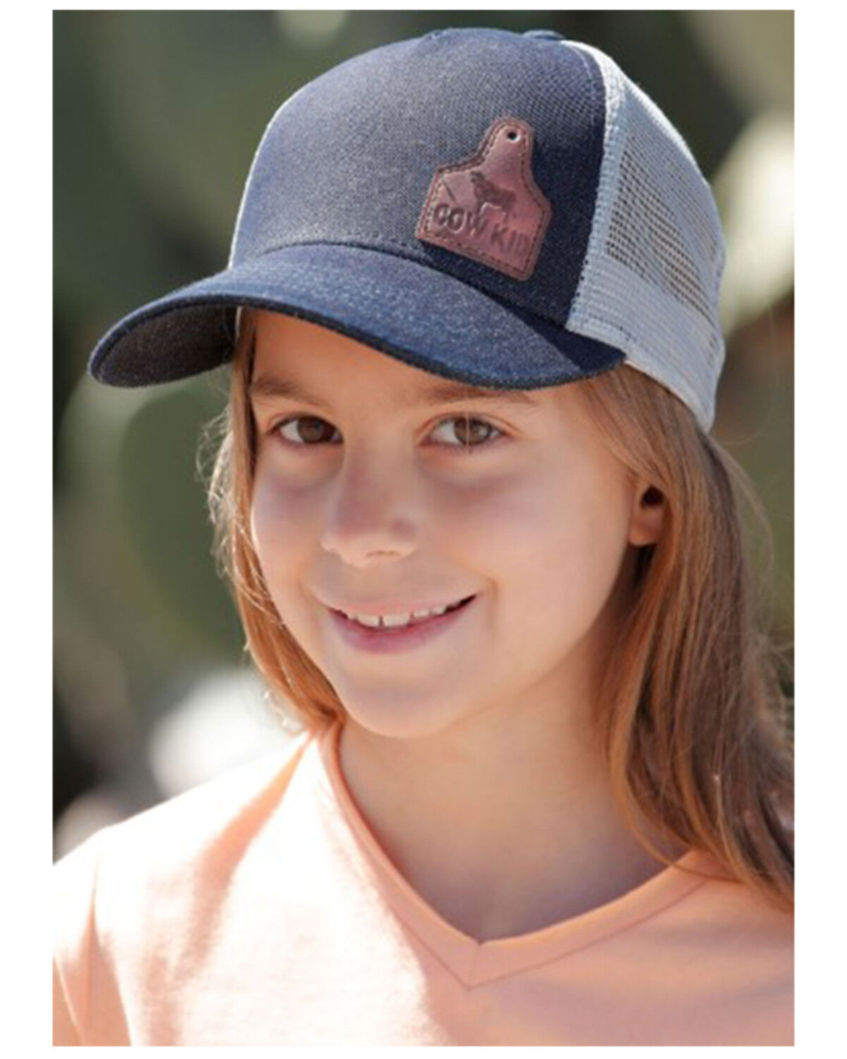 Cruel Girl Girls' Cow Kid Ball Cap, Indigo