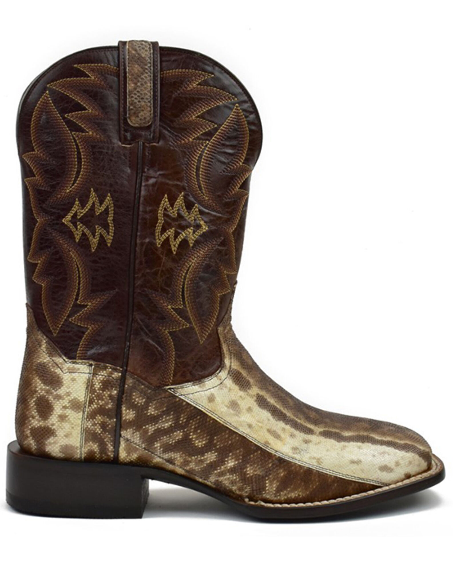 Dan Post Men's Karung Snake Brown Exotic Western Boots - Broad Square ...