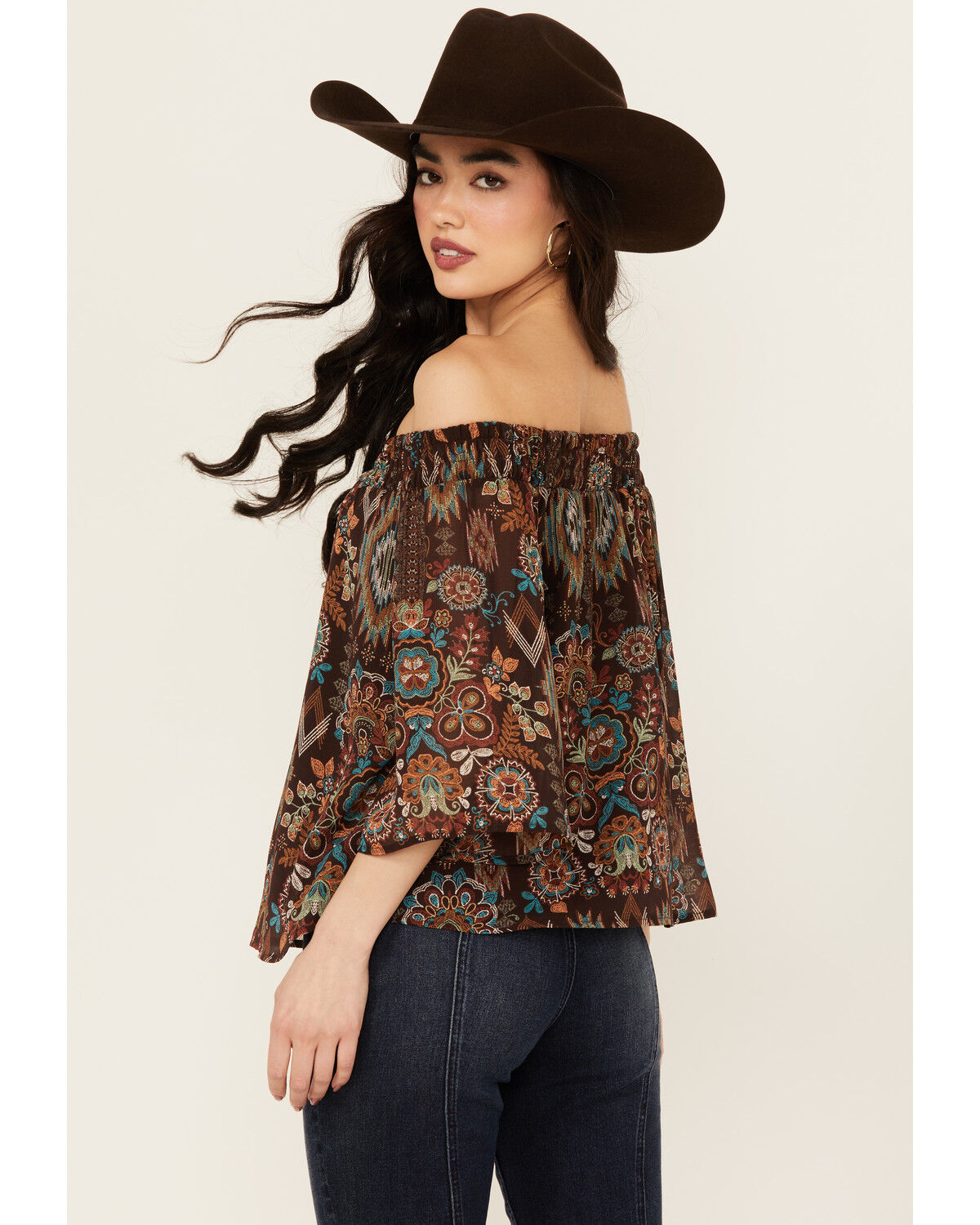 off shoulder peasant blouse