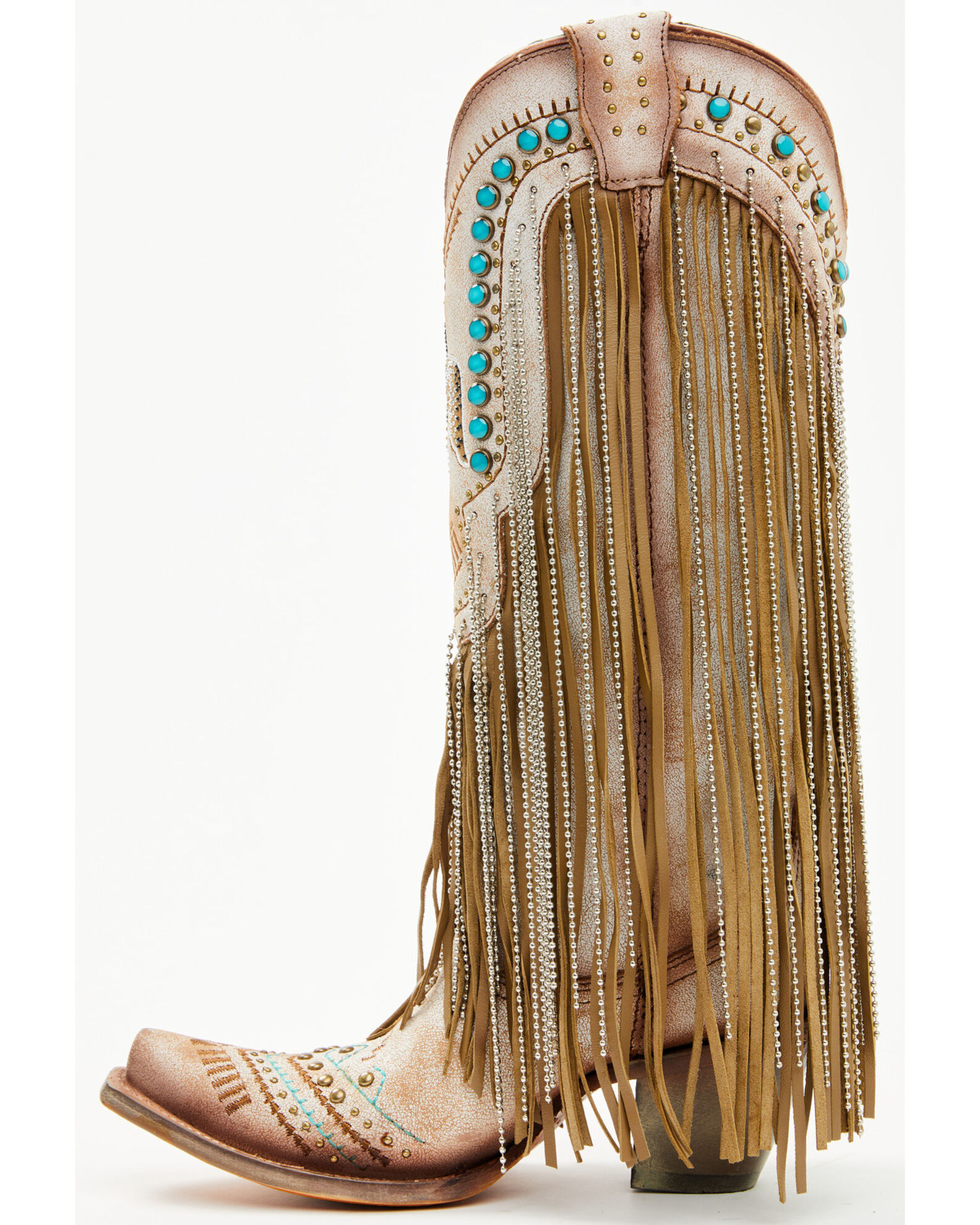 Corral Women's Embroidered and Crystal Eagle Fringe Western Boots ...