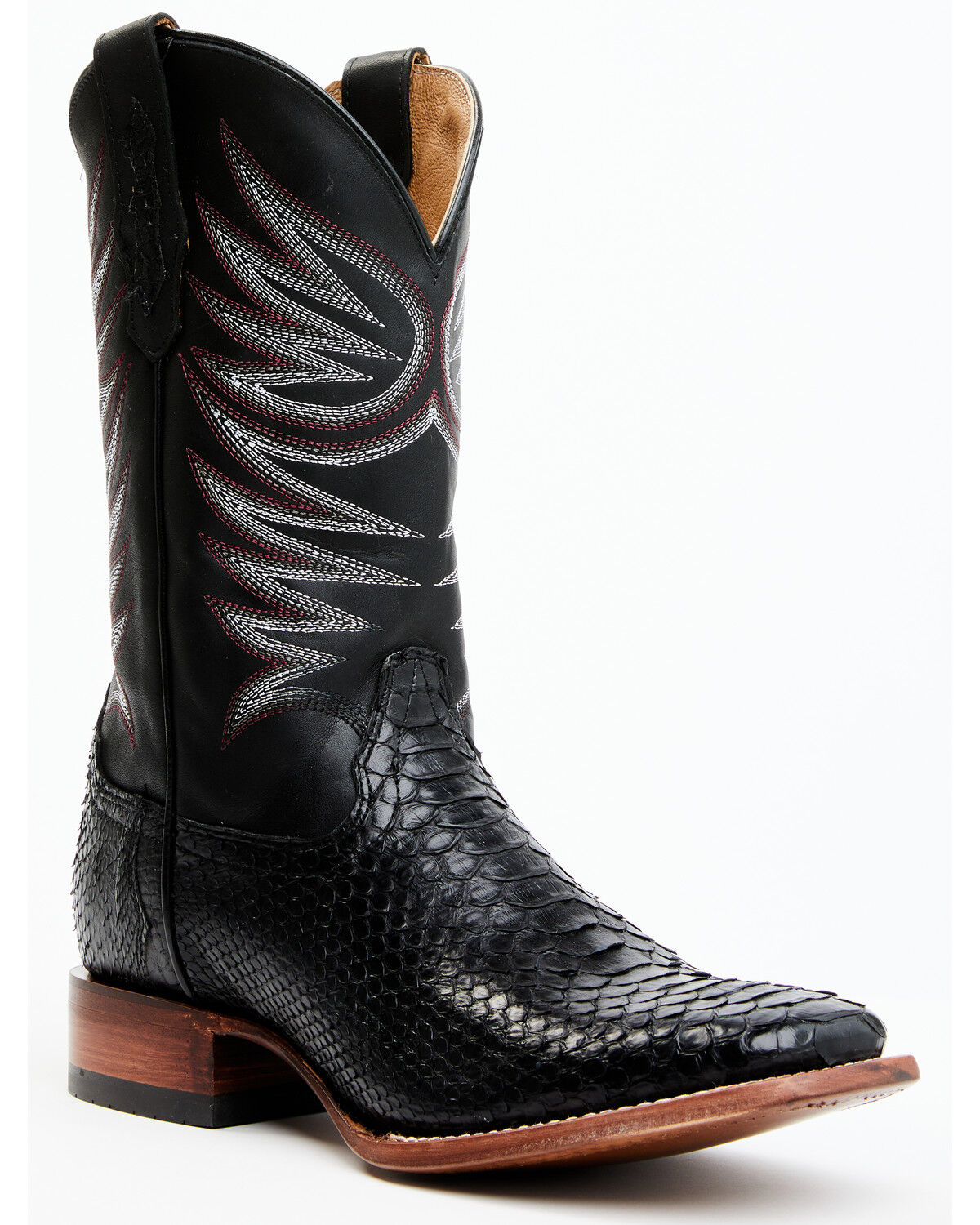Cody James Men's Matte Python Exotic Western Boots - Broad Square Toe ...
