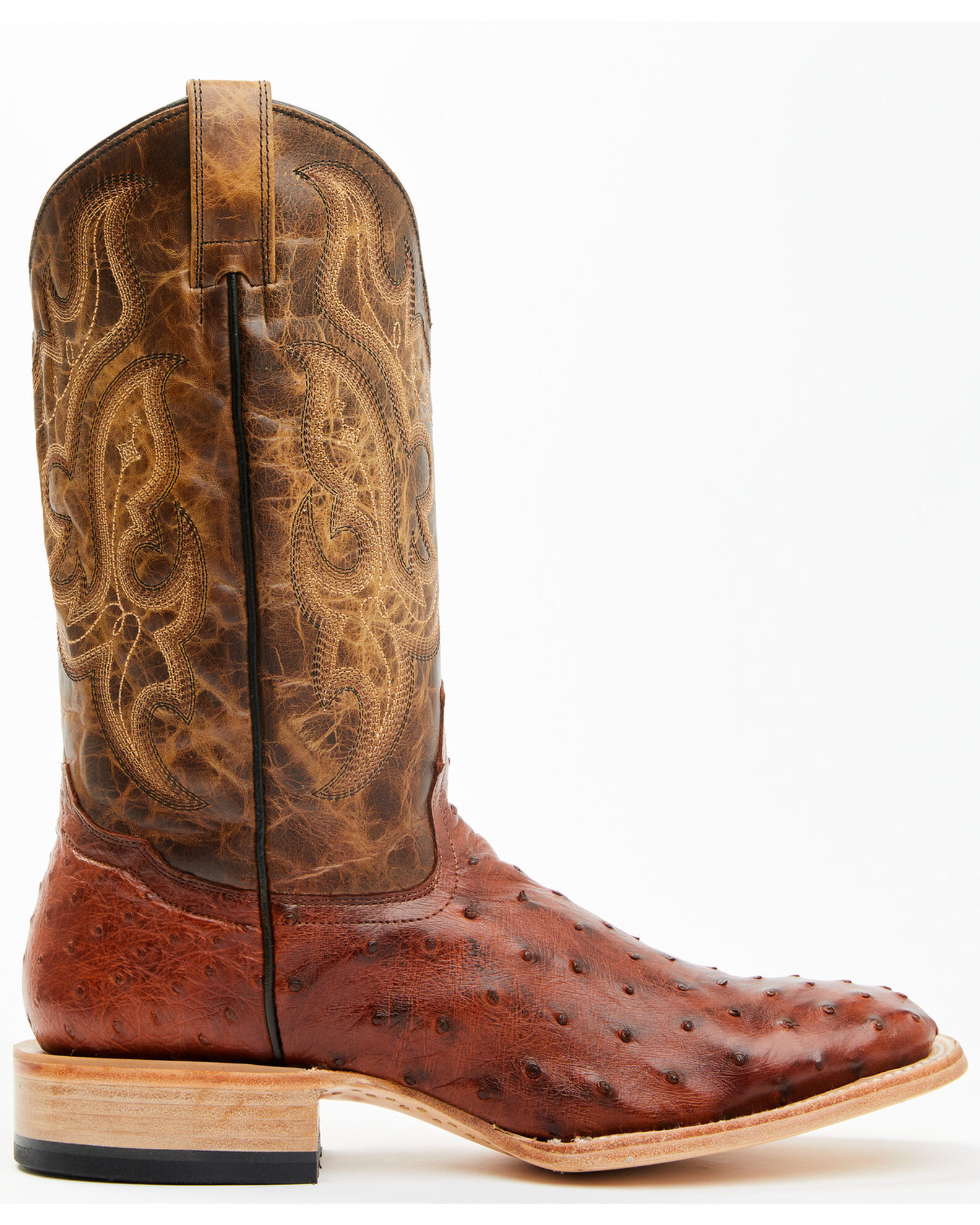 Cody James Men's Exotic Full Quill Ostrich Western Boots - Broad Square ...