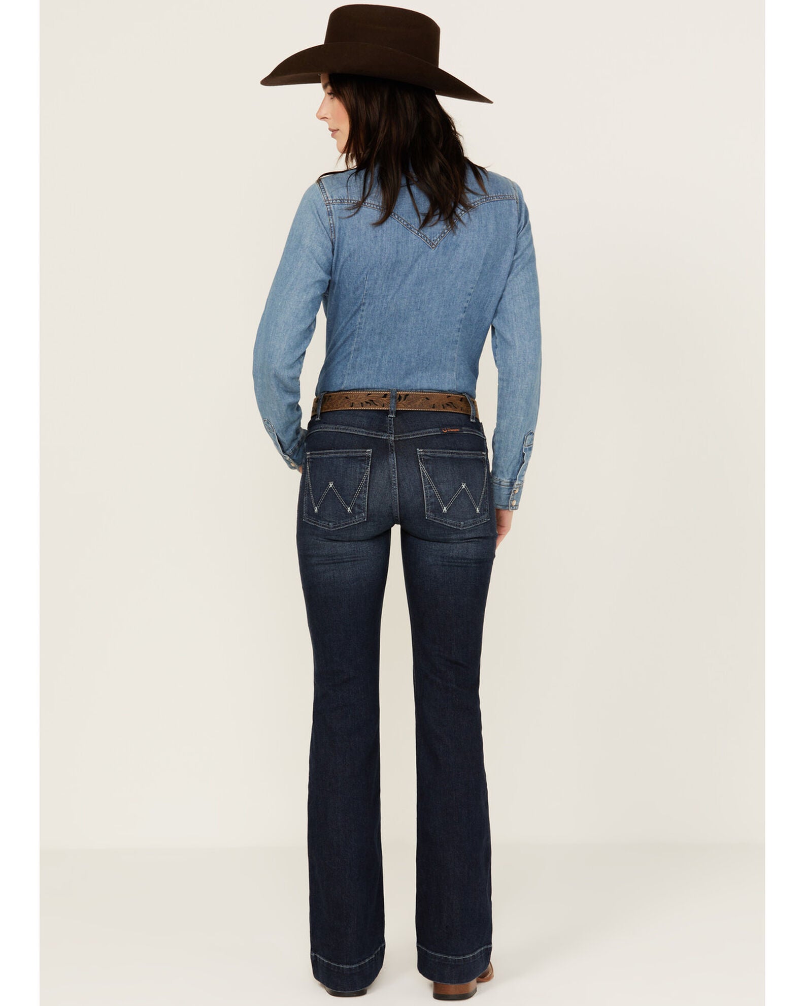 Product Name: Wrangler Women's Willow Dark Wash Mid Rise Ultimate ...