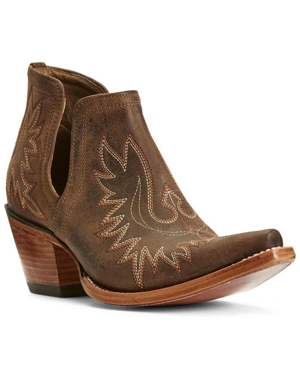 Ariat Women's Dixon Weathered Western Booties - Snip Toe - Country ...