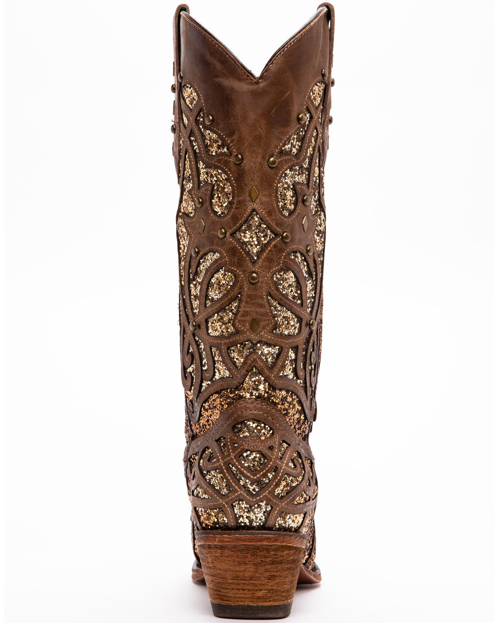 Corral Women's Golden Luminary Roots Western Boots - Snip Toe, Lt Brown