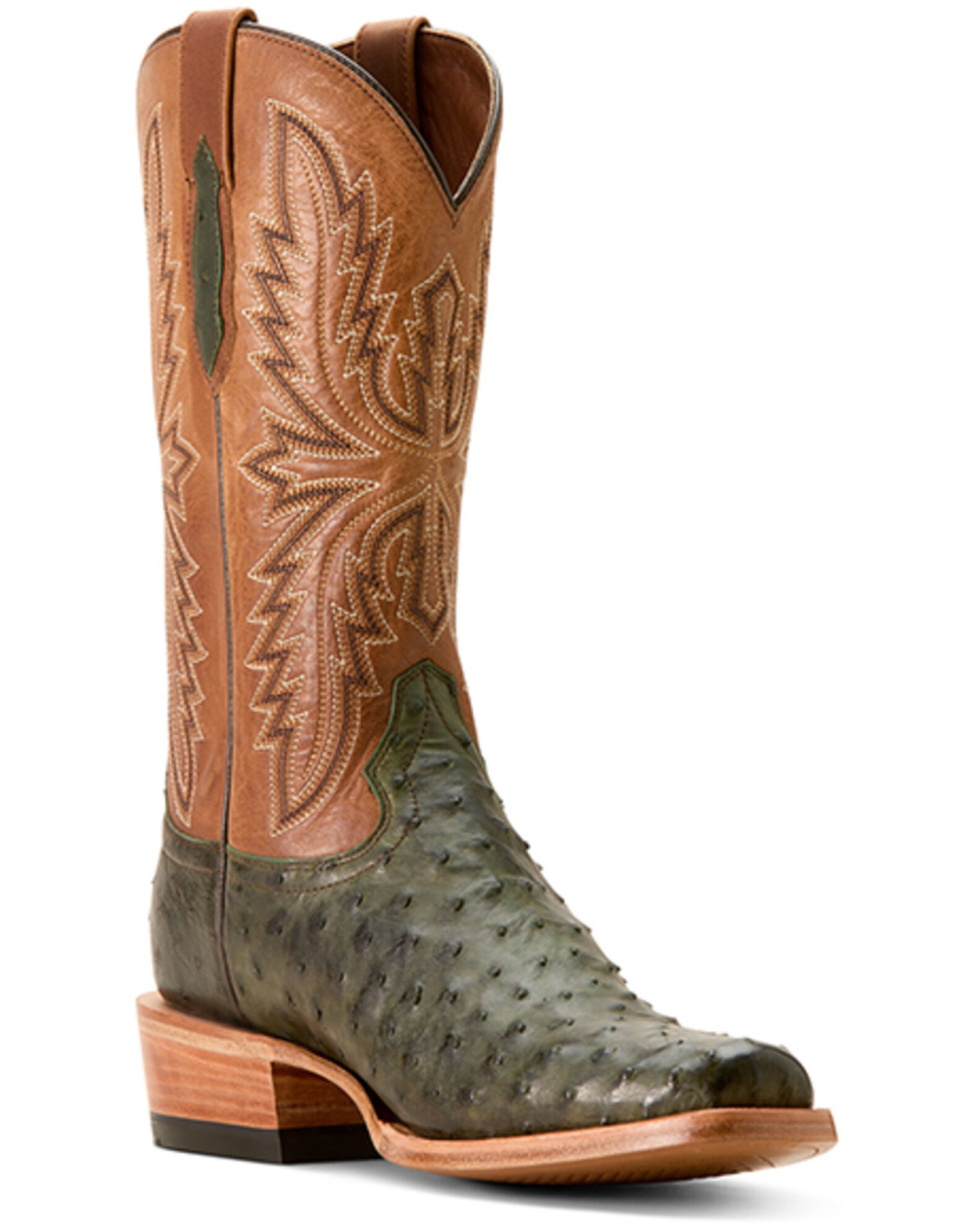 Ariat Men's Futurity Relentless Exotic Ostrich Western Boots - Square ...