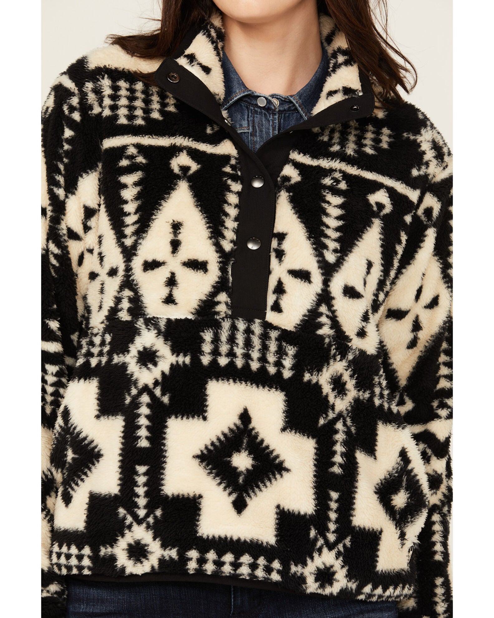 Product Name: Ariat Women's Berber Southwestern Print Sherpa Pullover