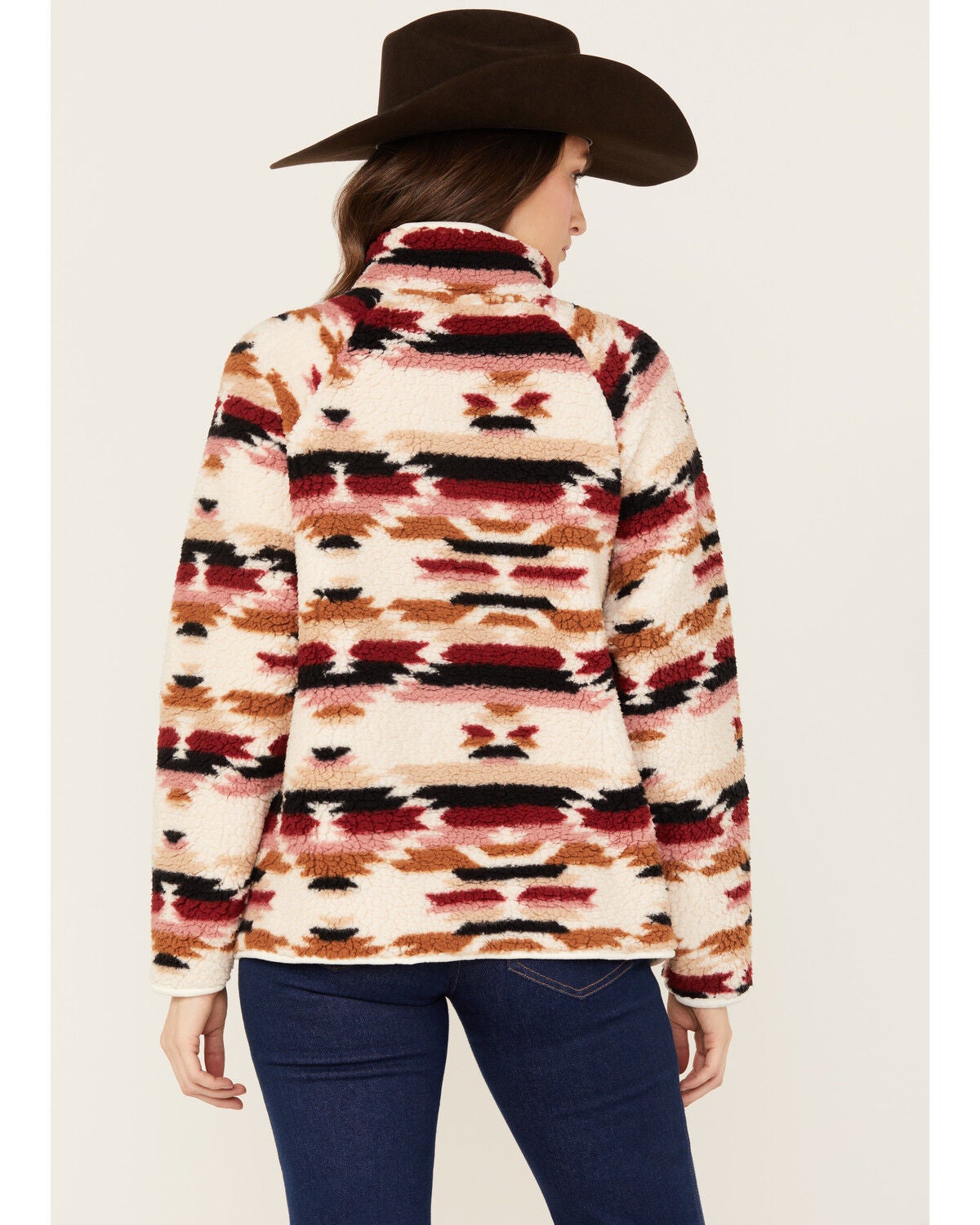 Product Name: Wrangler Women's Southwestern Print Sherpa Jacket
