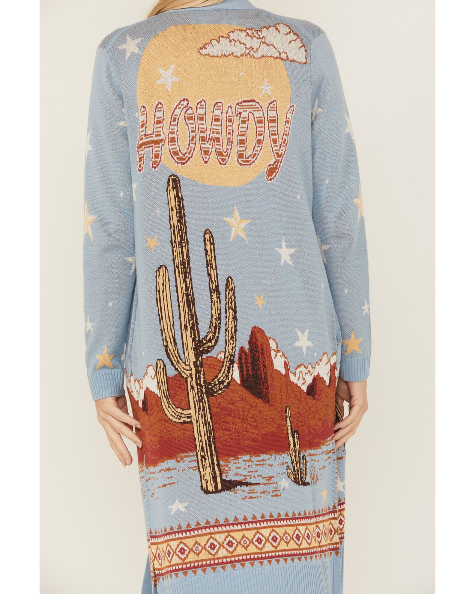 Idyllwind Women's Howdy Cardigan, Light Blue