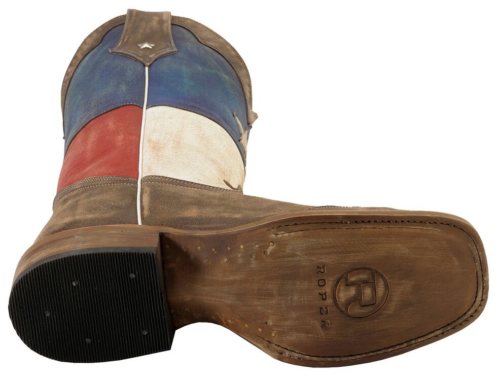 Roper Texas Flag Cowboy Boots - Square Toe - Country Outfitter