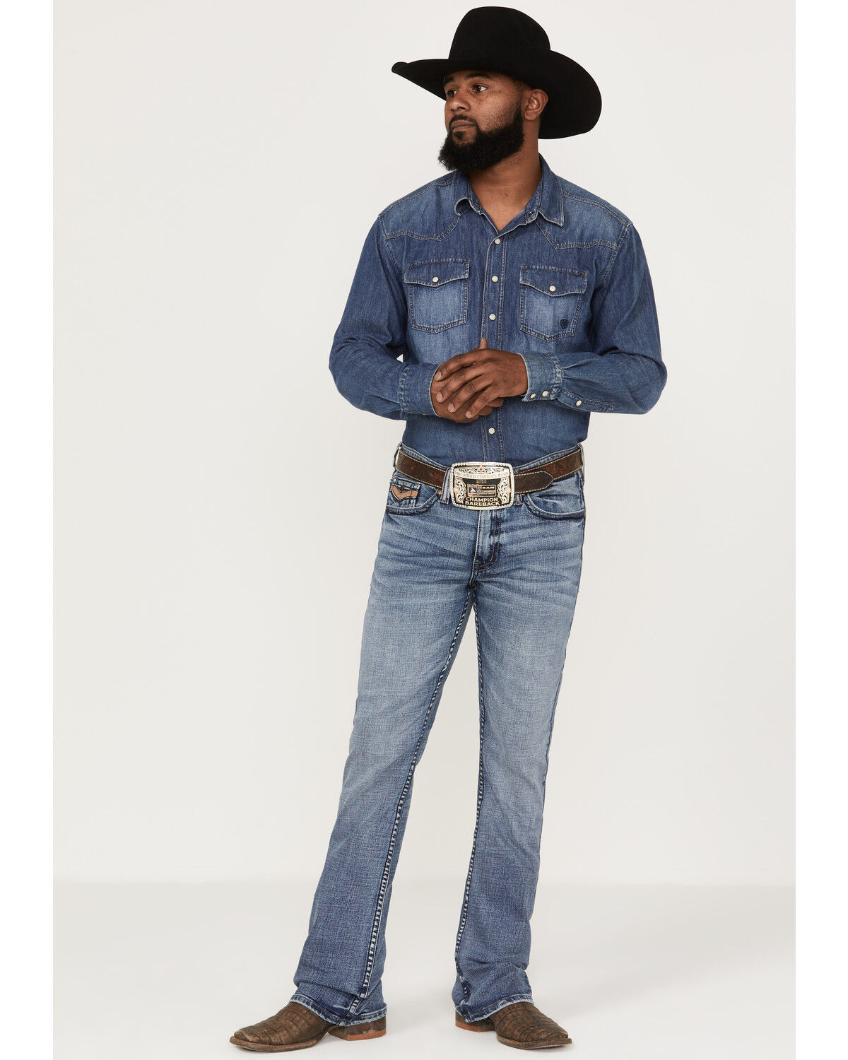 Cody James Men's Colt Stretch Slim Bootcut Jeans , Medium Wash, hi-res