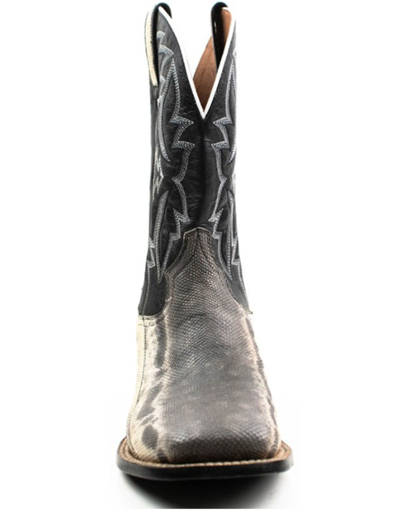 Dan Post Men's Kauring Snake Exotic Western Boots - Broad Square Toe, Black