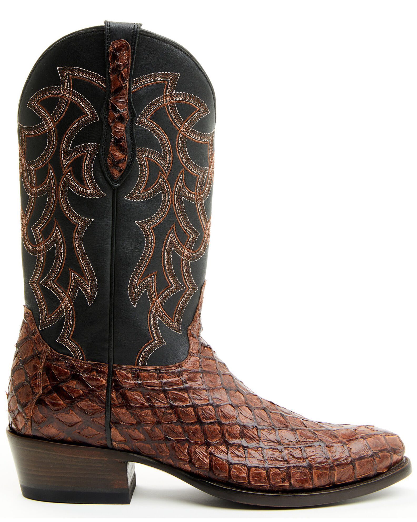 Product Name: Cody James Men's Exotic Pirarucu Western Boots - Medium Toe