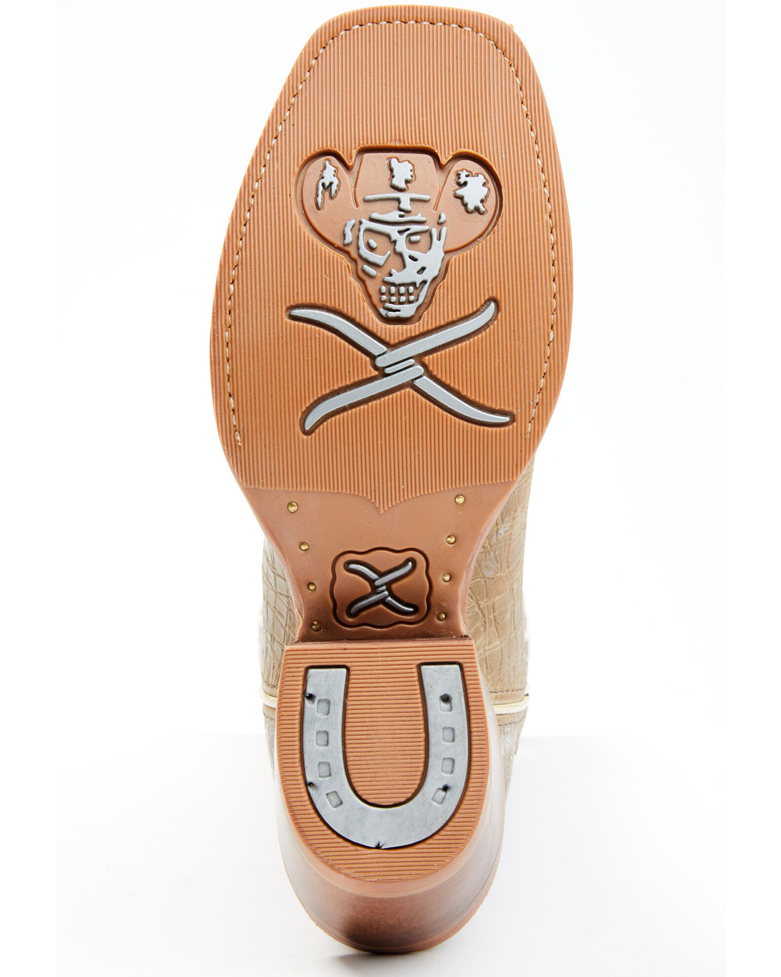 Twisted X Men's Buckaroo Western Boots - Broad Square Toe, Brown