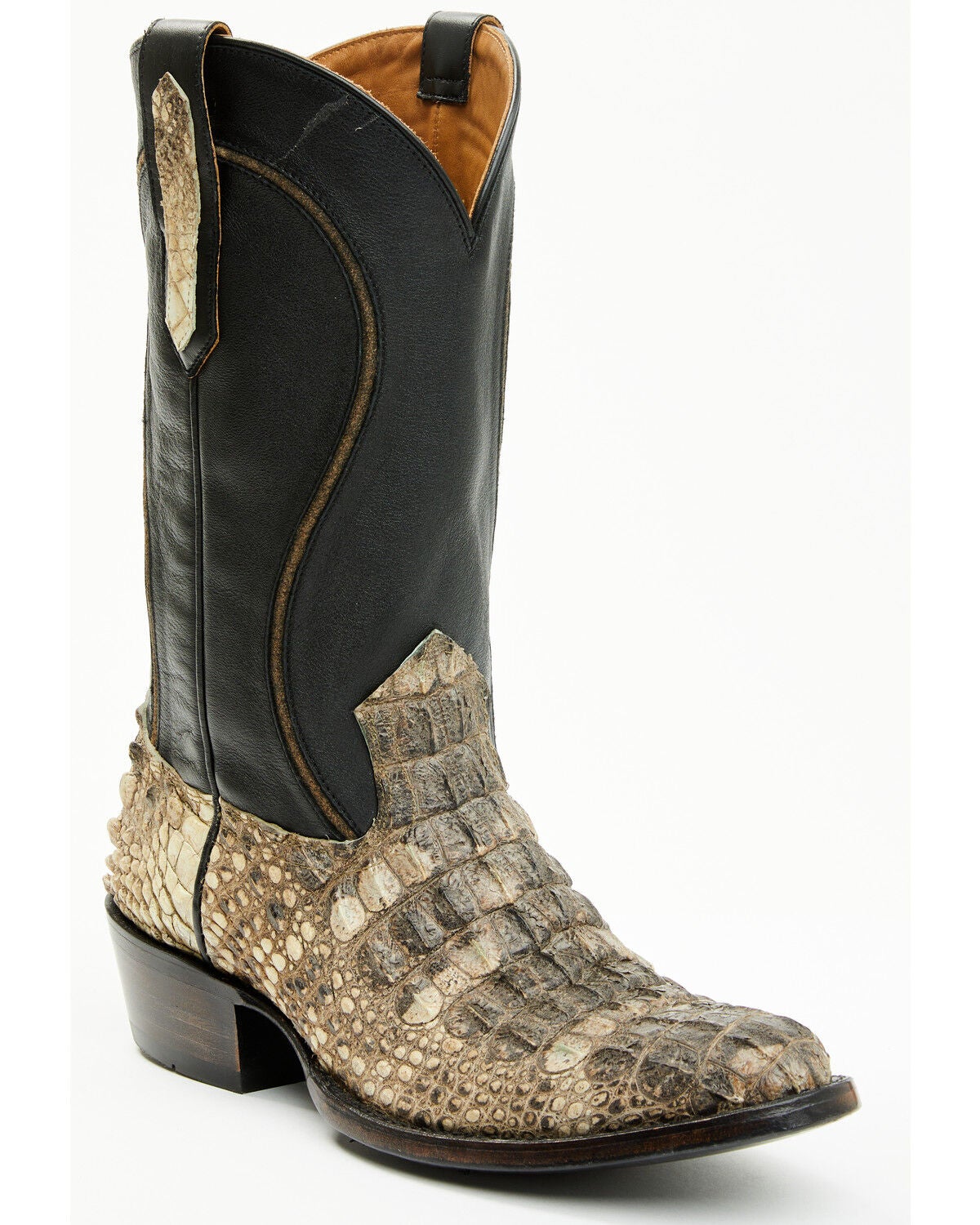 crocodile texture boots