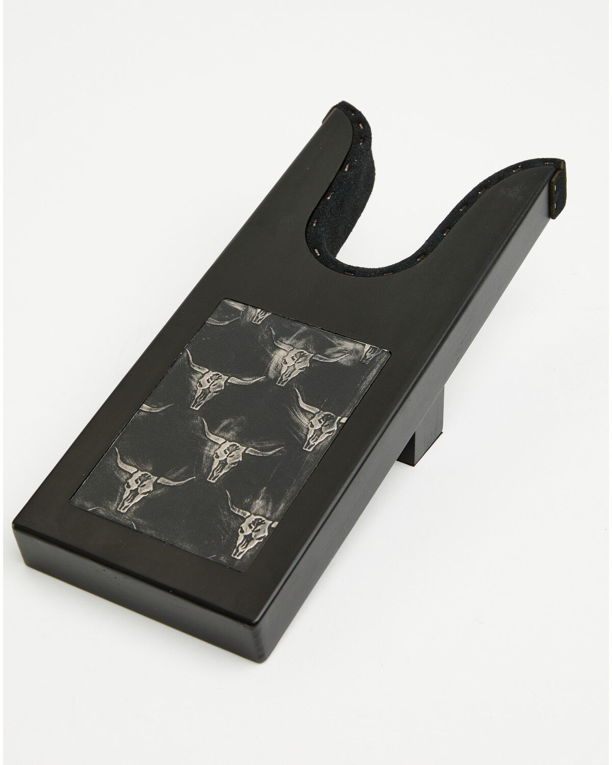 Boot Barn Saddlehorn Tooled Steerhead Boot Jack, Black