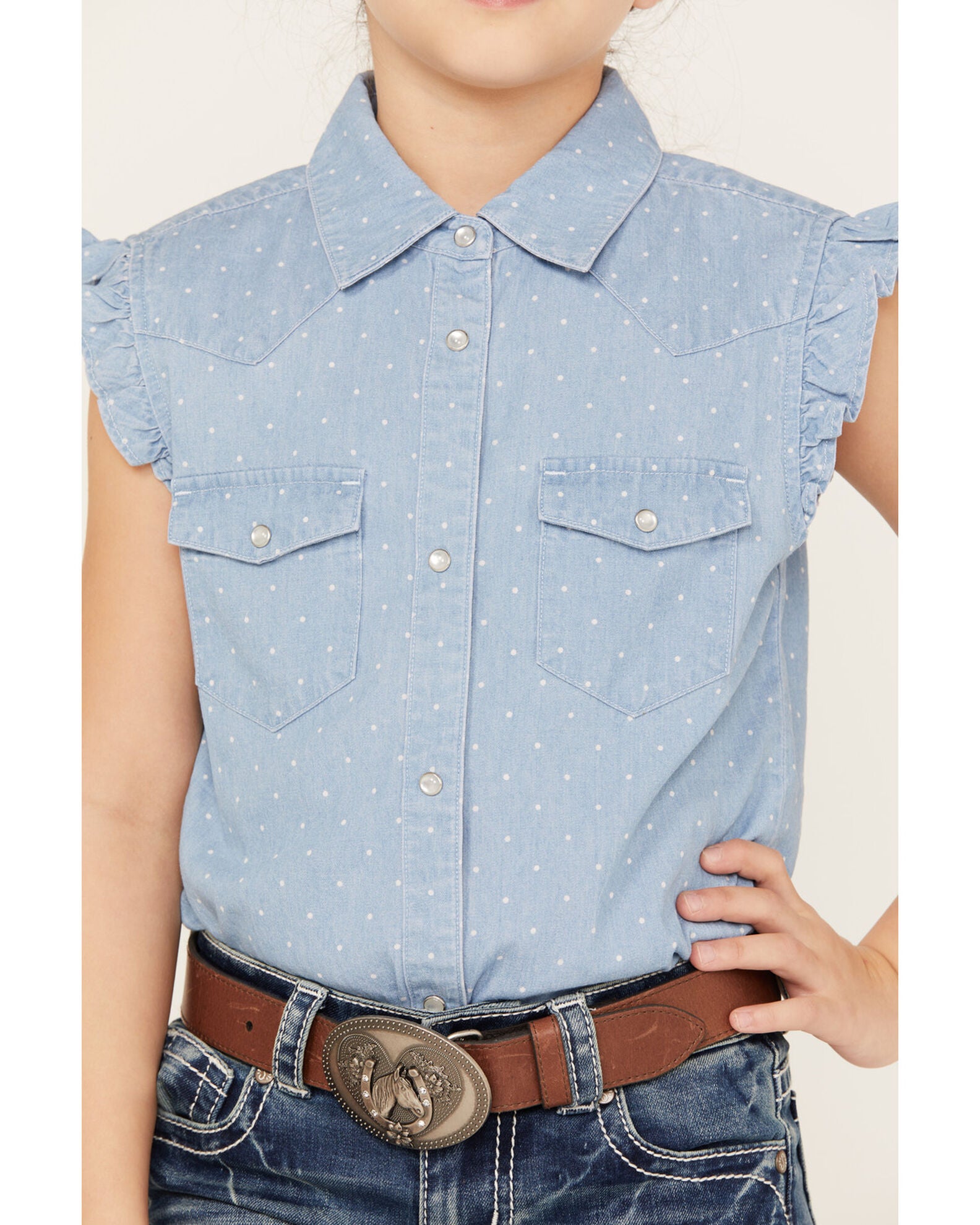 Girls Chambray Shirt