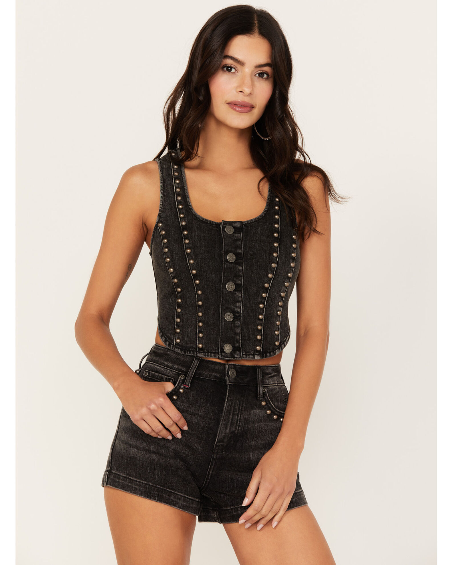 Product Name: Idyllwind Women's Delrose Drive Studded Denim Vest