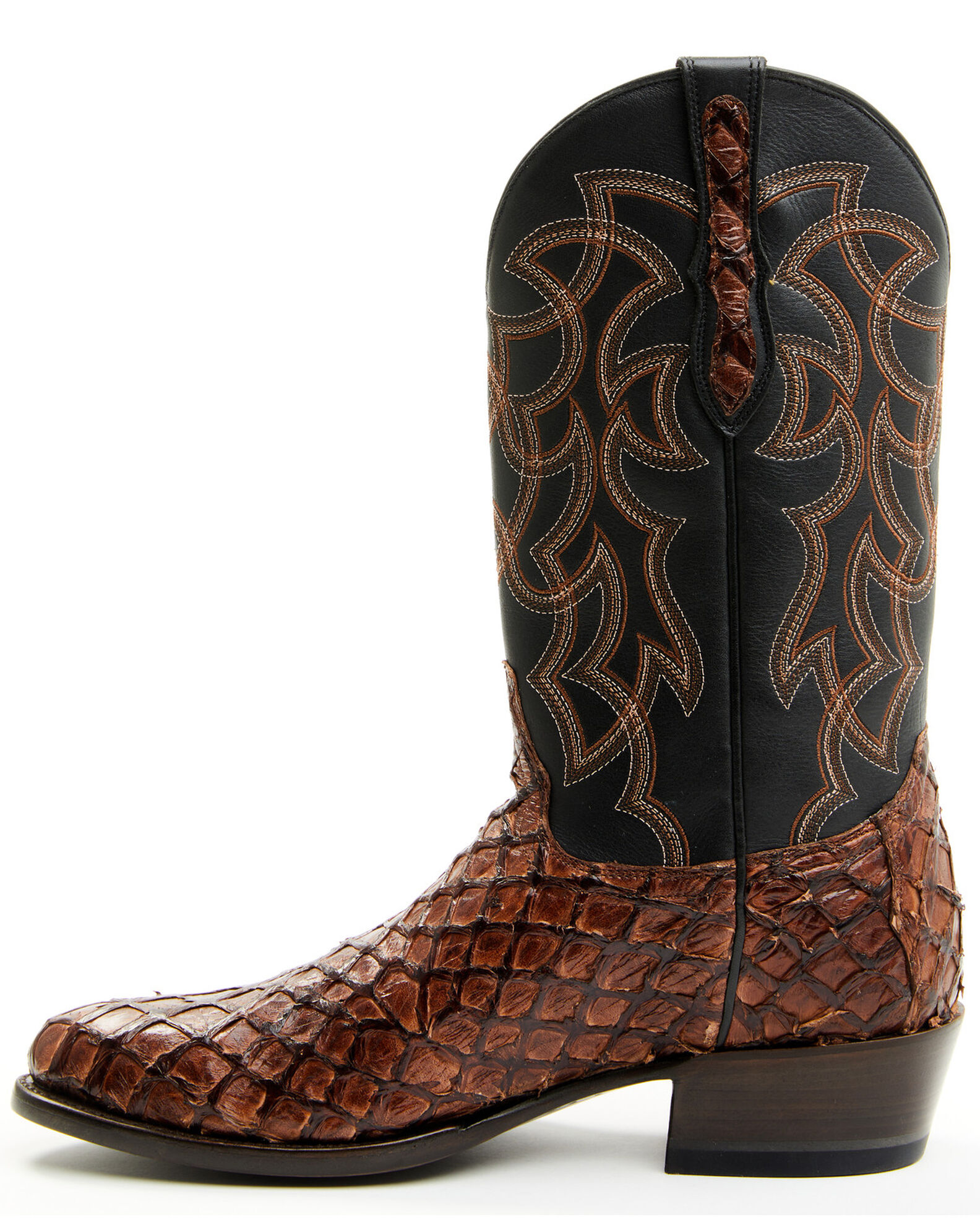 Product Name: Cody James Men's Exotic Pirarucu Western Boots - Medium Toe
