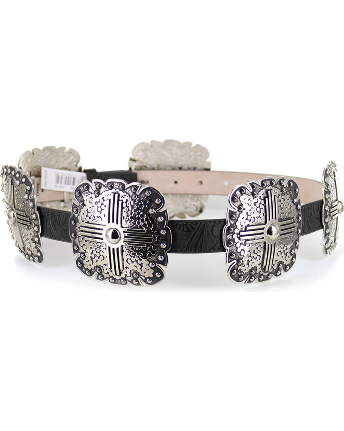 Angel Ranch Women's 1" Square Concho Leather Belt - Country Outfitter