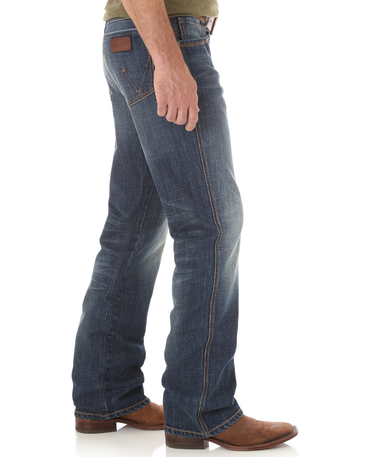 Wrangler Retro Men's Medium Wash Low Rise Relaxed Bootcut Jeans ...